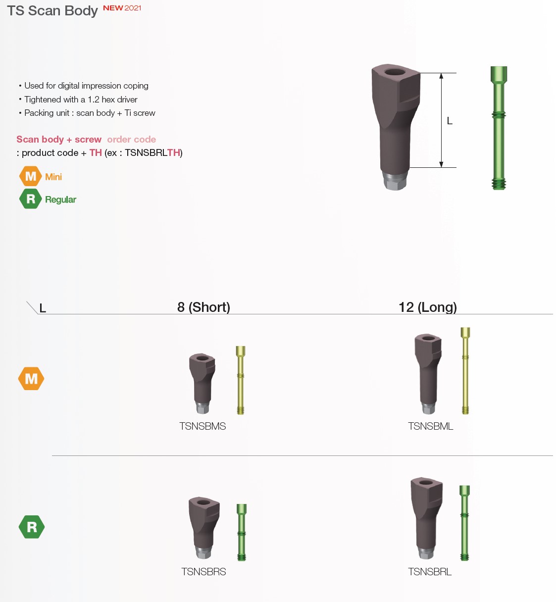 Osstem TS Scan Body - UUSI | Kompodent Osstem TS Scan Body - UUSI | Kompodent